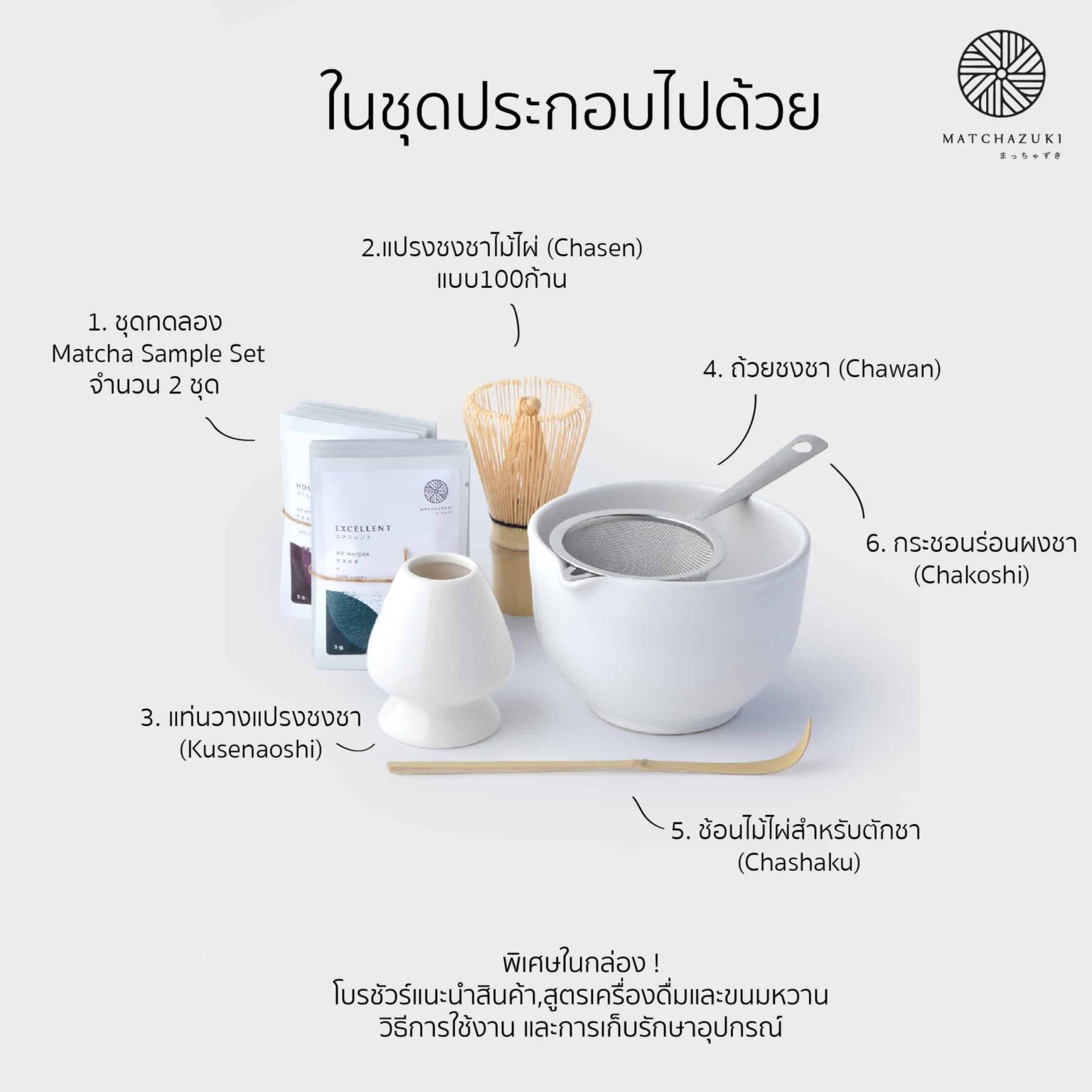 MATCHAZUKI STARTER KIT ชุดชงชาเริ่มต้น | MATCHAZUKI